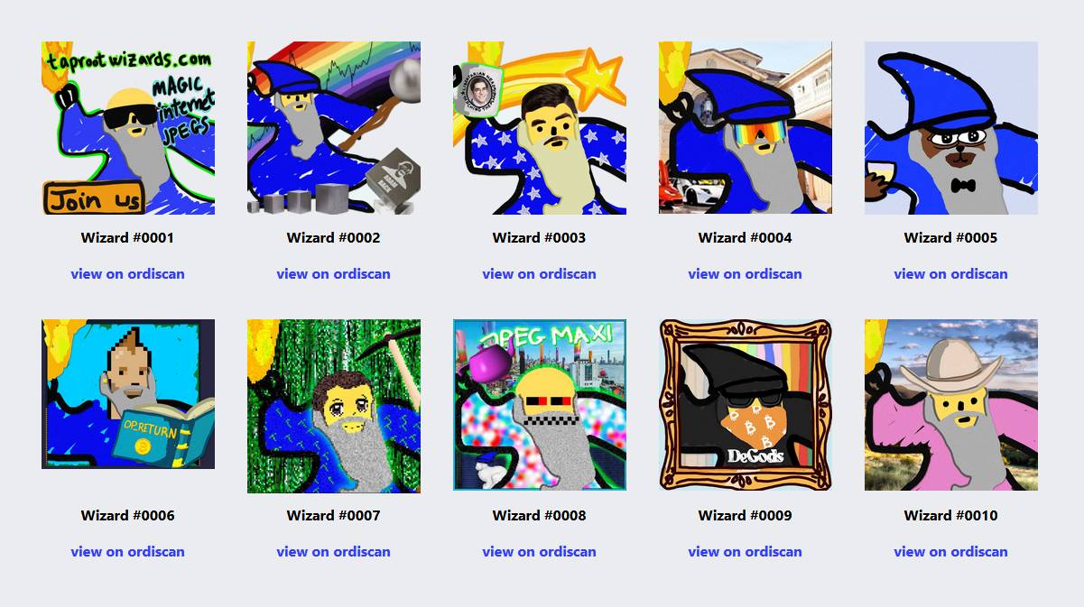 Taproot Wizards lève 7,5M$ avec sa collection Ordinals sur Bitcoin ...